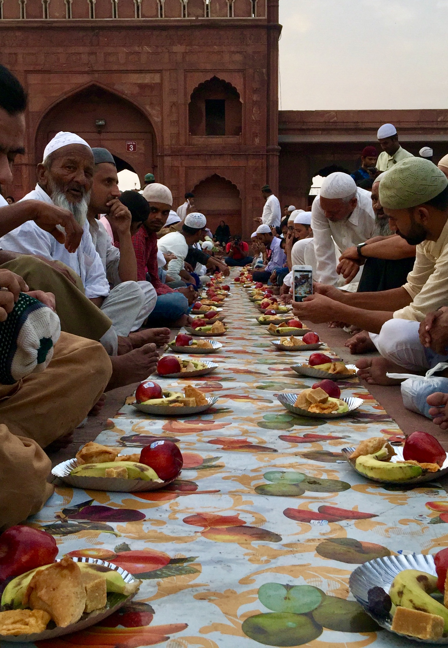 Iftar at Jama Masjid, Delhi - From My Window Seat